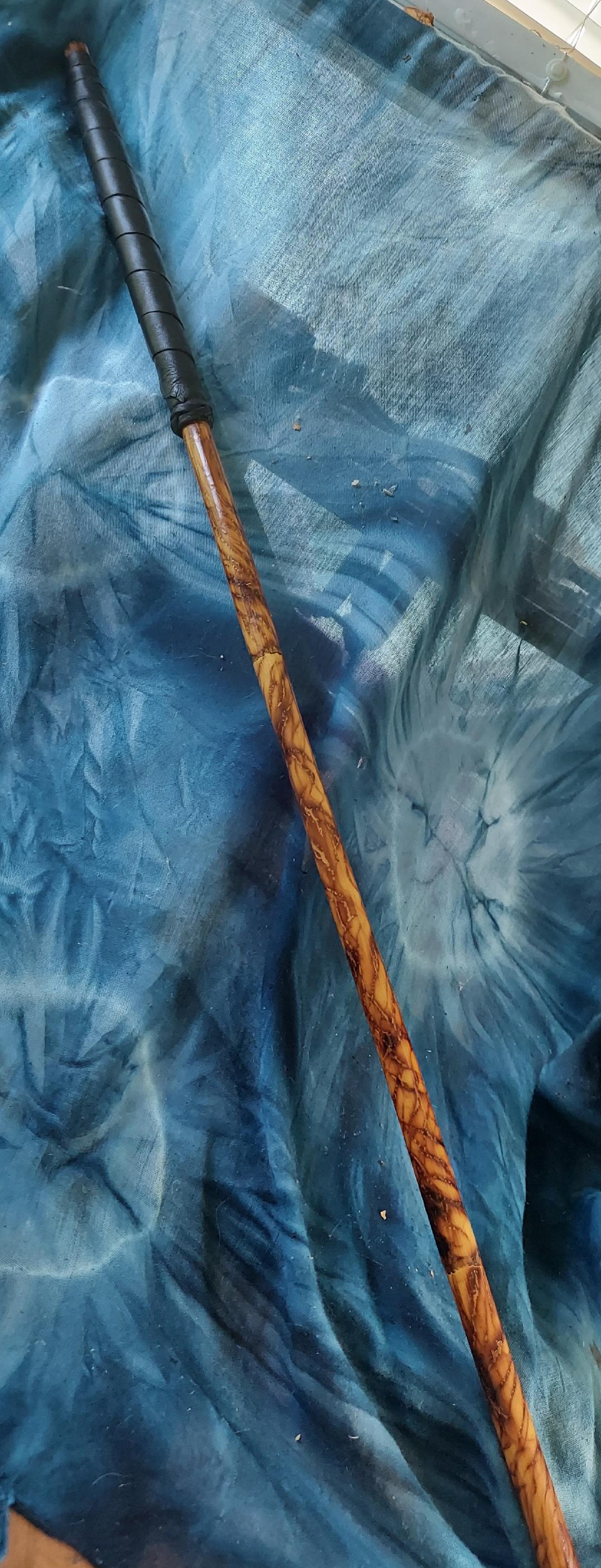 Flame Kissed w/Leather Handle | Canes4pain Dragon Cane, Whangee ...